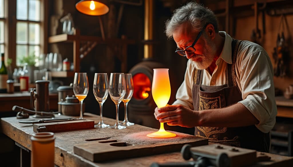 La magie de la verrerie champenoise : un héritage artisanal